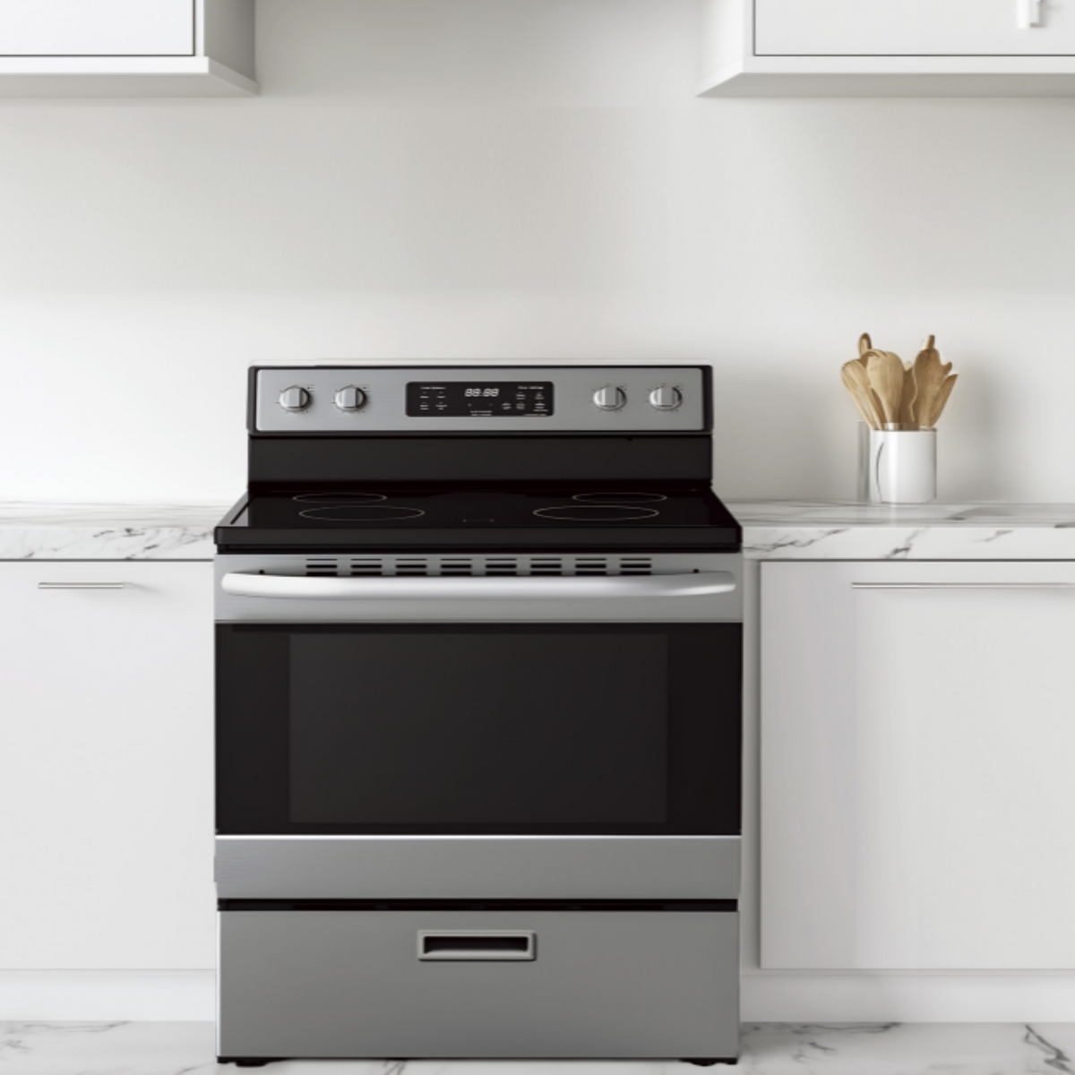 Saskatchewan 30" White Freestanding Electric Range – Vesta Kitchen CA